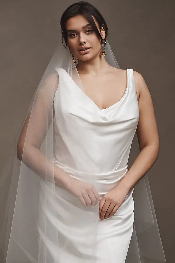 Bhldn Maxine Cathedral Veil - Ivory