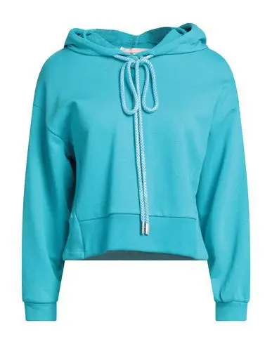 TWENTY EASY BY KAOS Hooded Sweatshirt - Turquoise