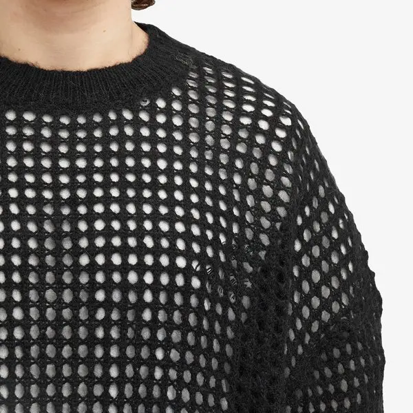 COLE BUXTON Open Weave Knitted Jumper