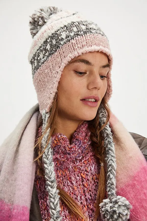 Free People Pom Knit Beanie In Multicolor - 58% Off  display picture 1