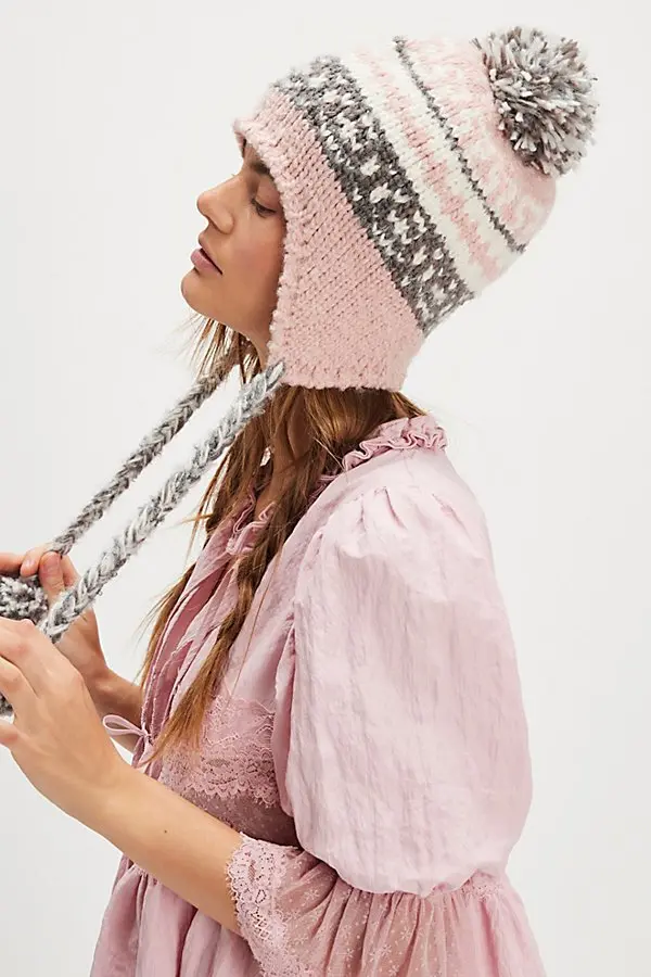 Free People Pom Knit Beanie In Multicolor - 58% Off 