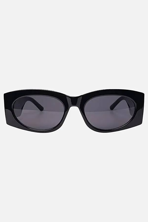 GIANT VINTAGE SUNGLASSES Giant Vintage Tangerine Chunky Sunglasses - Black
