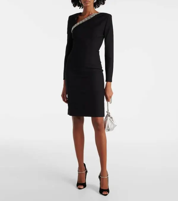 GIANVITO ROSSI Crystal-embellished Peep-toe Pumps