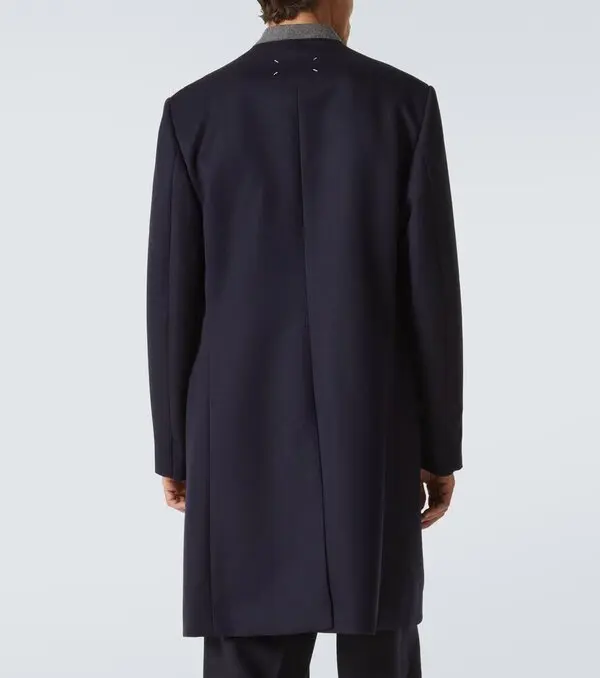 MAISON MARGIELA Wool Coat - Blue