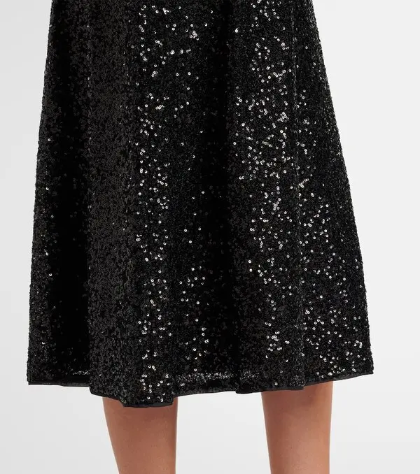 Diane Von Furstenberg Araminta Sequined Midi Skirt