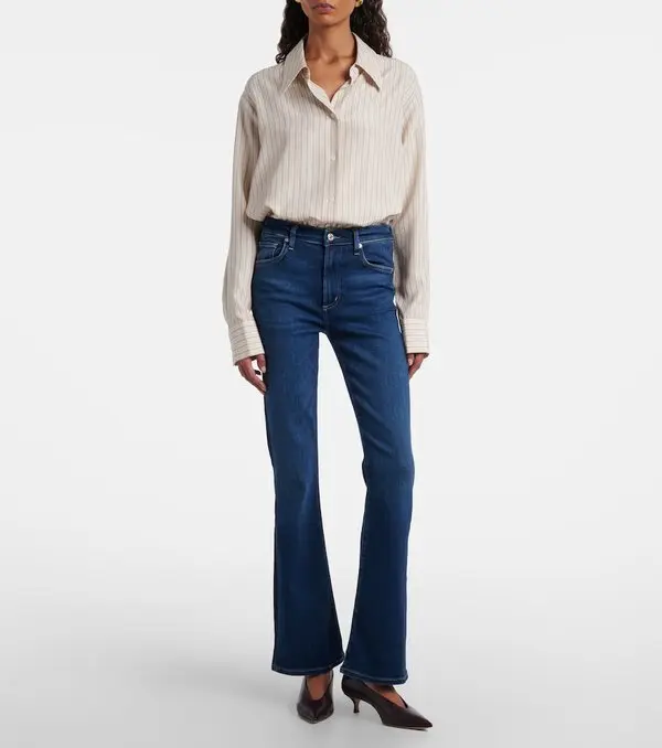 Citizens Of Humanity Lilah High-rise Flared Jeans - Blue