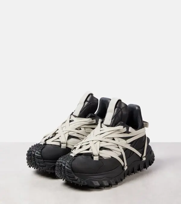 Moncler X Rick Owens Trailgrip Megalace Sneakers - Black