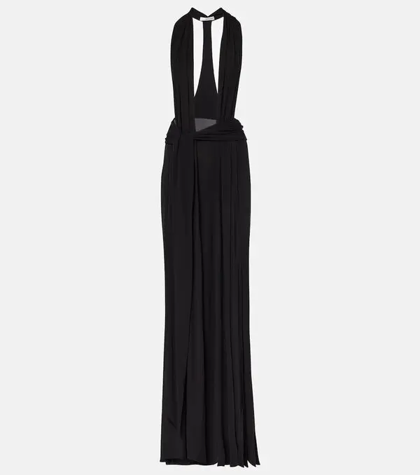 Christopher Esber Trapeze Draped Jersey Gown