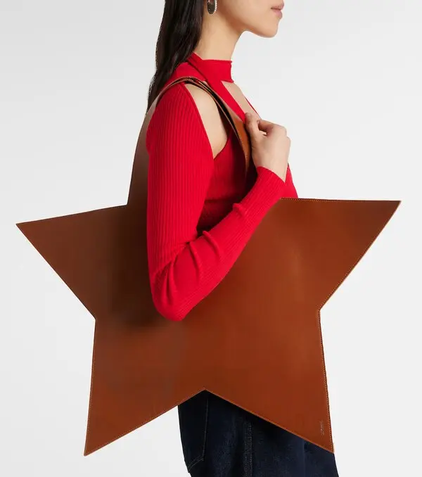 Coperni Star Leather Tote Bag