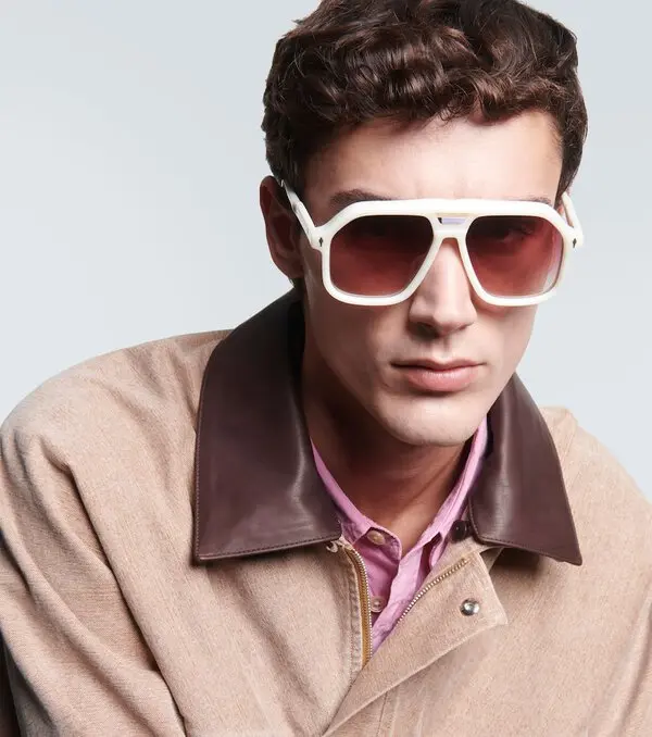 JACQUES MARIE MAGE Casius Aviator Sunglasses
