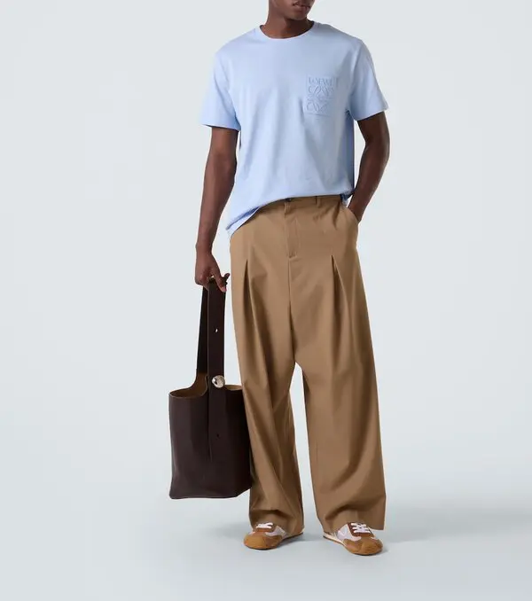 Loewe Anagram Cotton T-shirt - Blue