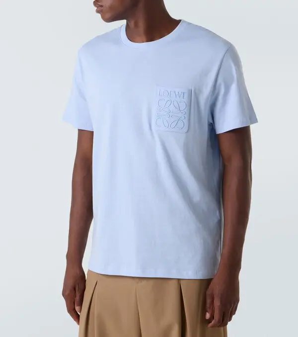 Loewe Anagram Cotton T-shirt - Blue