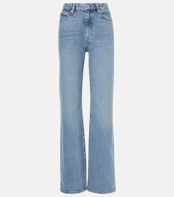FRAME Arrow High-rise Flared Jeans - Blue
