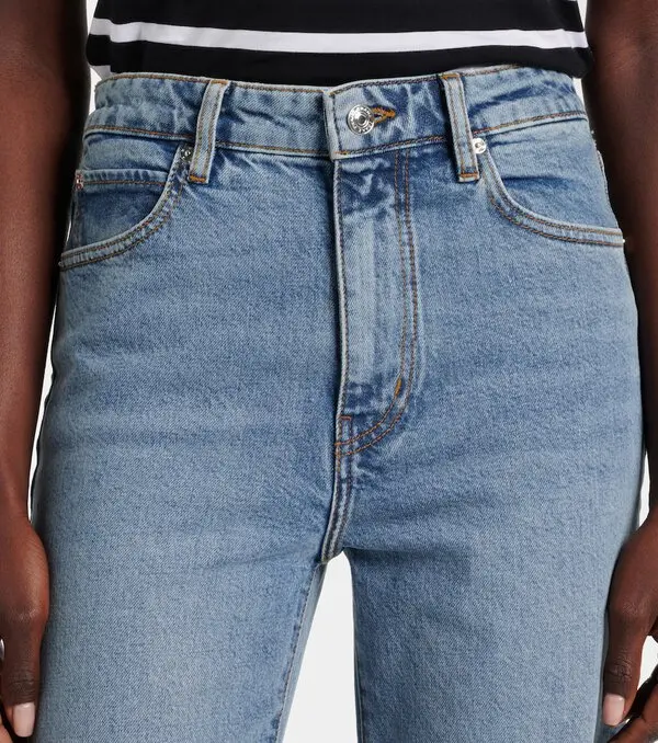 FRAME Arrow High-rise Flared Jeans - Blue