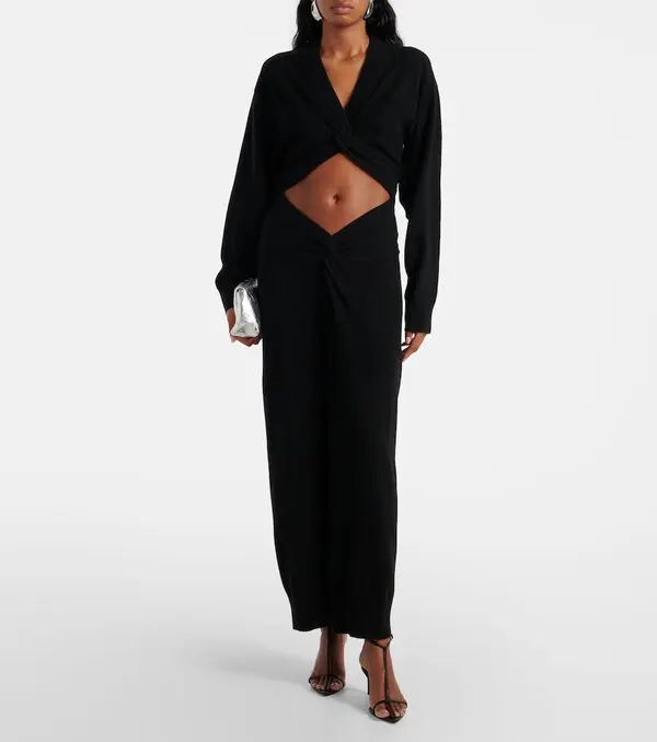 Christopher Esber Gathered Cutout Maxi Dress