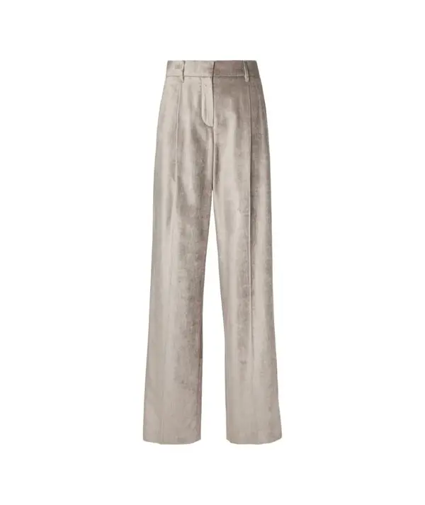Brunello Cucinelli Cotton-blend Velvet Straight Pants