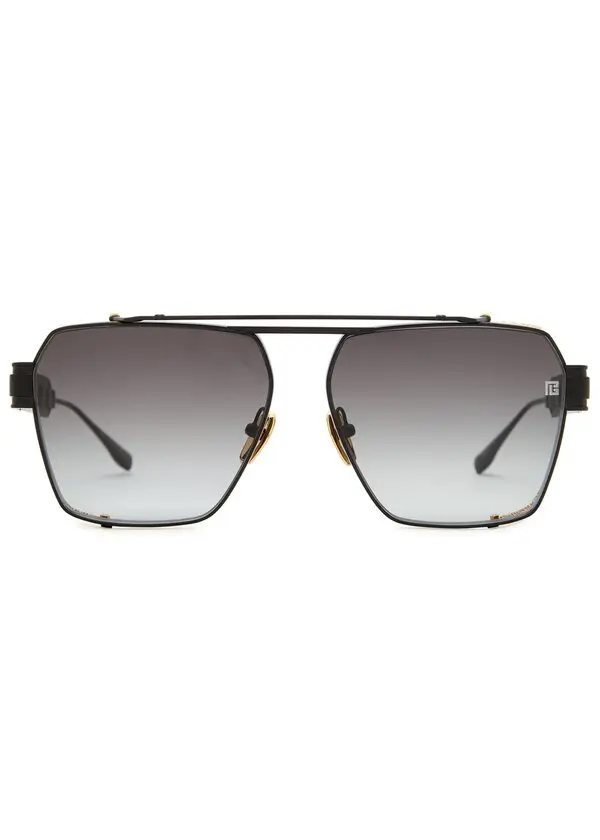 Balmain Aviator-style Sunglasses - Black