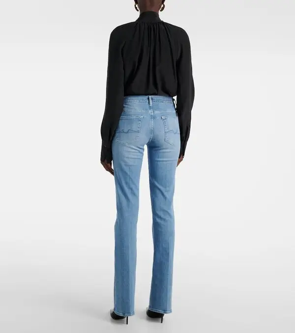 7 For All Mankind Mid-rise Flared Jeans