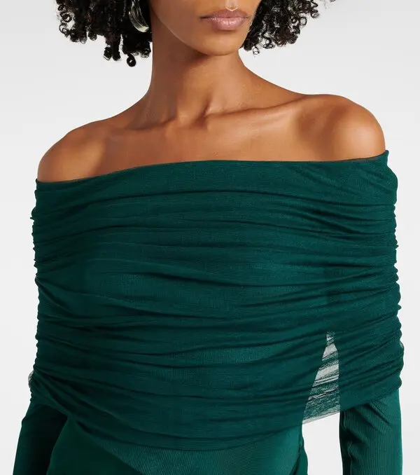 Christopher Esber Sonora Ruched Maxi Dress - Green