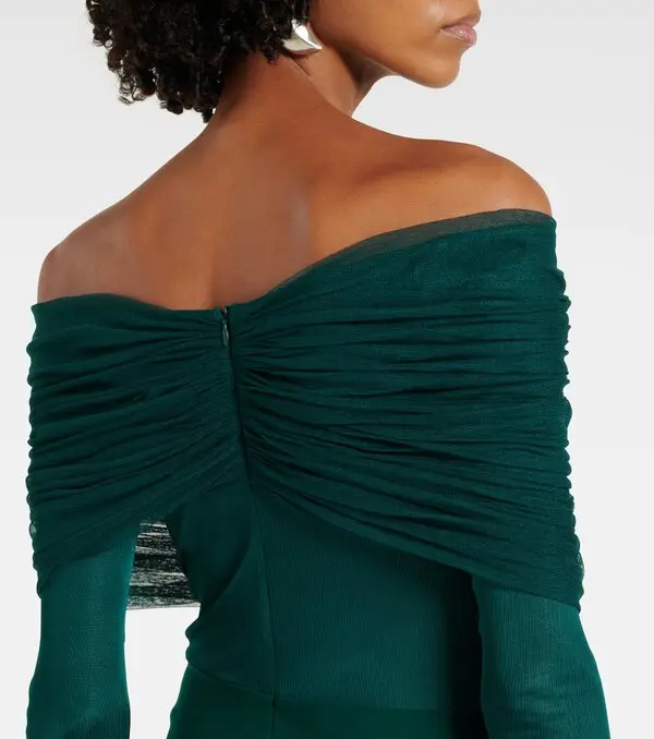 Christopher Esber Sonora Ruched Maxi Dress - Green