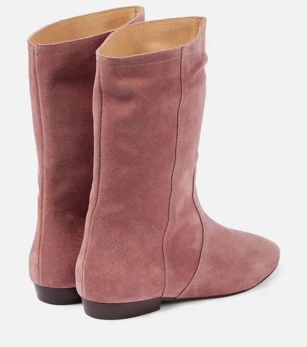 Isabel Marant Stefa Suede Boots - Pink