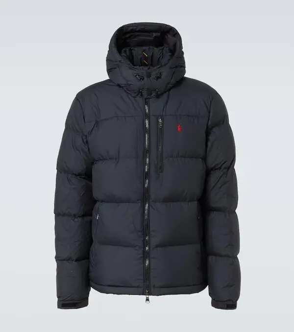 Polo Ralph Lauren Quilted Down Jacket With Drawstring Hood - Black