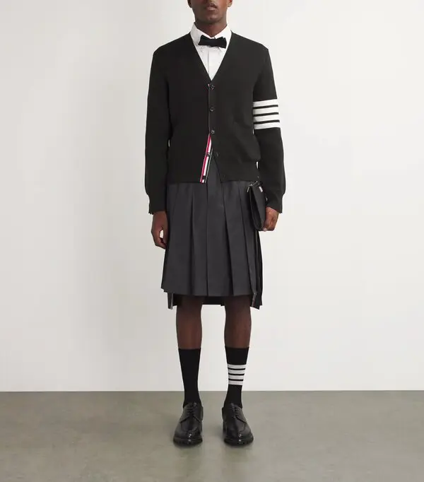 Thom Browne Milano-stitch V-neck Cardigan