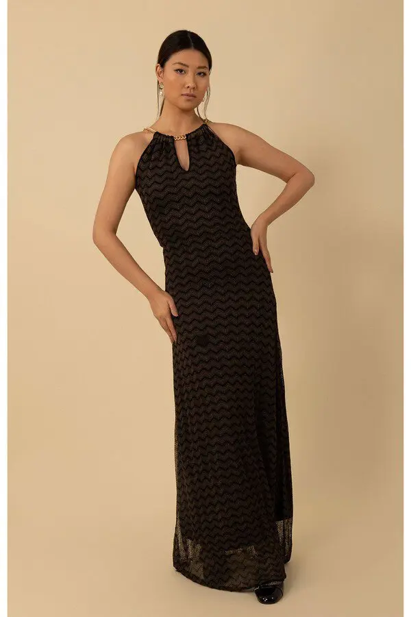 Hale Bob Lyra Halter Dress