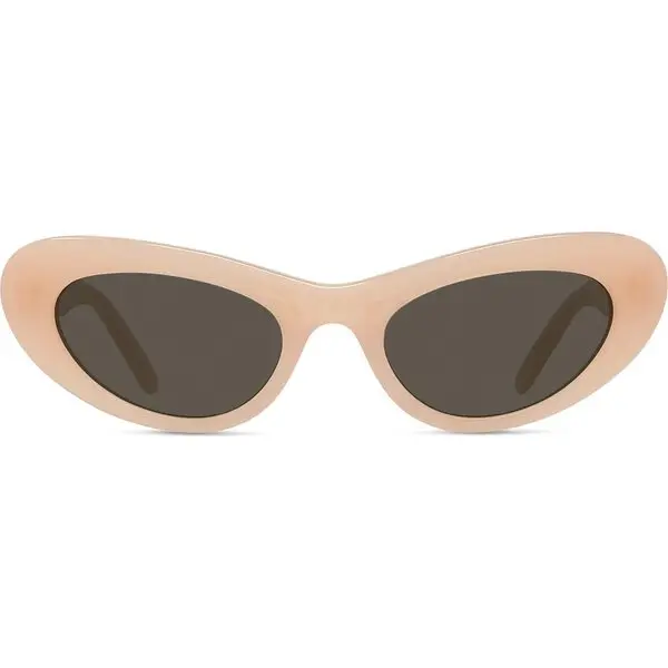 Loewe Slim Cat Eye Sunglasses - Shiny Pink / Brown