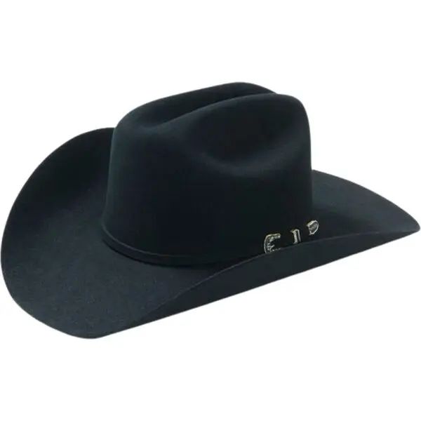 MODERN MONARCHIE Texan Felted Wool Cowboy Hat - Black