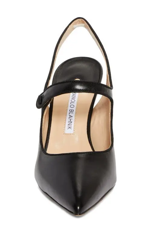 Manolo Blahnik Campari Slingback Pumps - Black