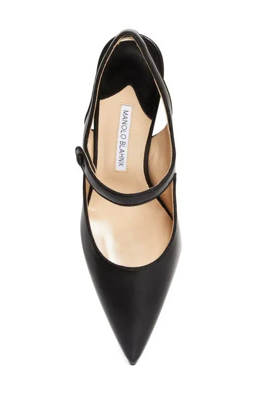 Manolo Blahnik Campari Slingback Pumps - Black