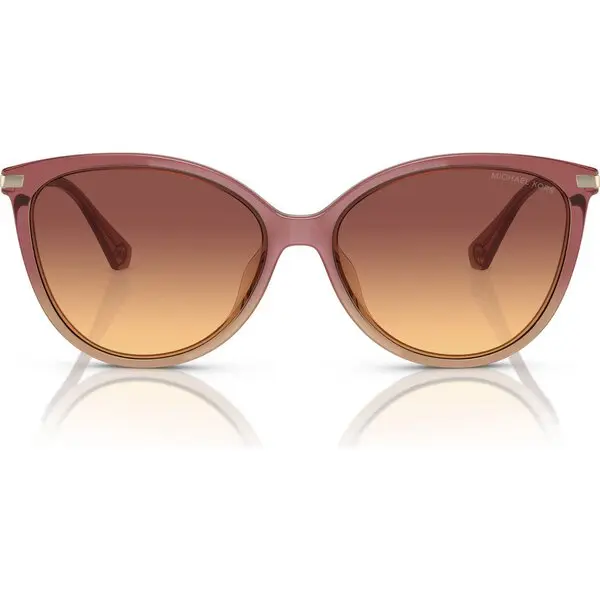Michael Kors 56mm Gradient Cat Eye Sunglasses - Amber