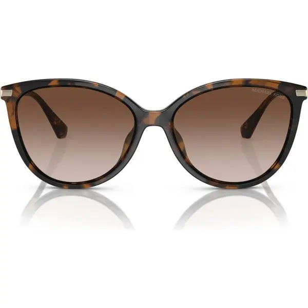 Michael Kors 56mm Gradient Cat Eye Sunglasses - Dark Tortoise