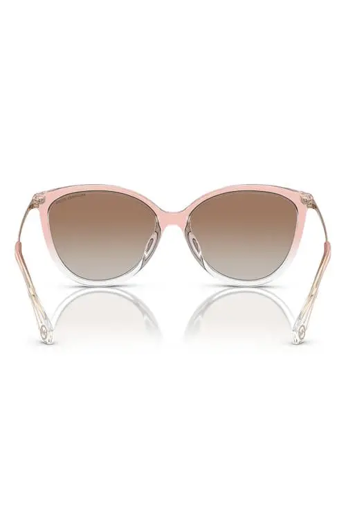 Michael Kors 56mm Gradient Cat Eye Sunglasses - Rose Gold