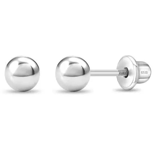 IN SEASON JEWELRY 925 Sterling Ball Stud Earrings - Silver