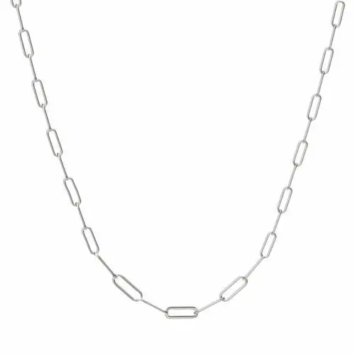 DONATELLO GIAN Sterling Paperclip Chain Necklace - Silver