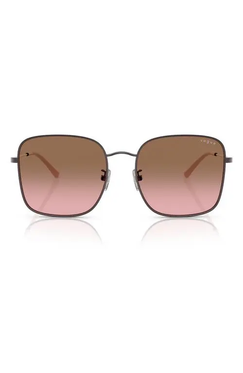 VOGUE 57mm Gradient Square Sunglasses - Pink