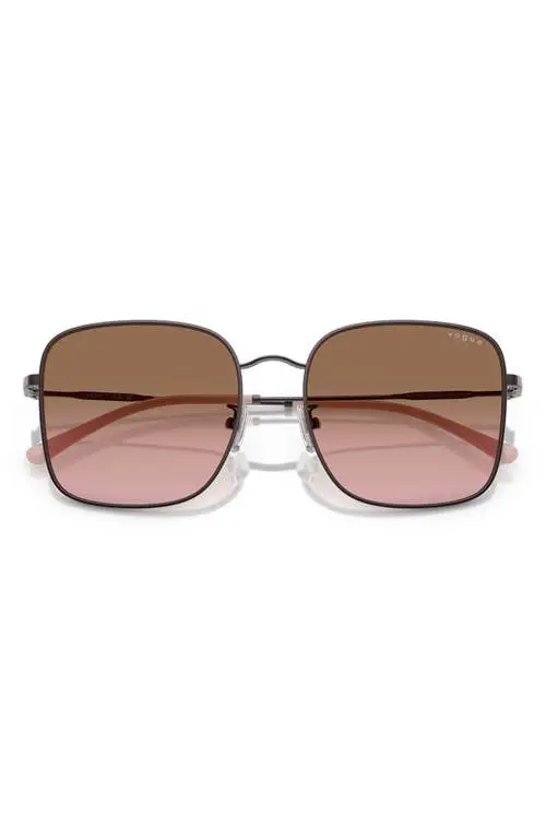 VOGUE 57mm Gradient Square Sunglasses - Pink