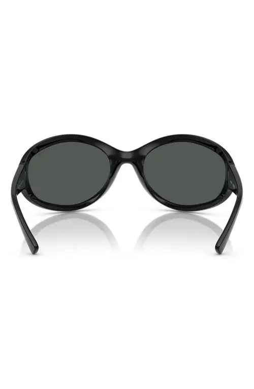 VOGUE 65mm Oversized Oval Sunglasses - Black