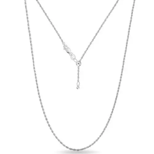 DONATELLO GIAN Name' Sterling Adjustable Rope Chain - Silver
