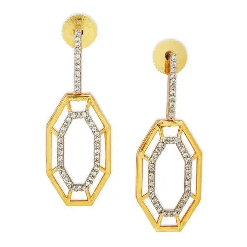 DHWANI BANSAL Dhwani Bhansal Syra Earrings - Gold Plated