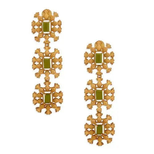 DHWANI BANSAL Pina Drop Earrings - Gold Plated