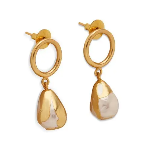 DHWANI BANSAL Luludrop Drop Earrings - Gold Plated