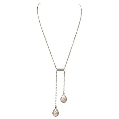 DHWANI BANSAL Dhwani Bhansal Boond Pearl Pendant - White Rhodium Plated