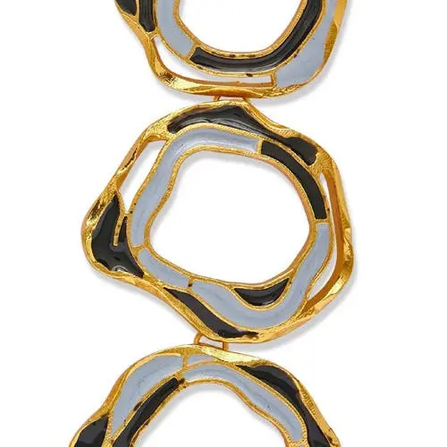 DHWANI BANSAL Textured Statement Dangle Earrings