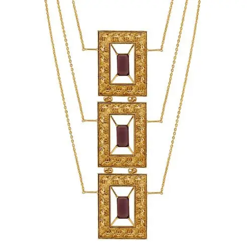 DHWANI BANSAL Kamel Layered Necklace
