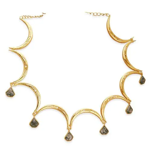 DHWANI BANSAL Tila Statement Necklace - Gold Plated