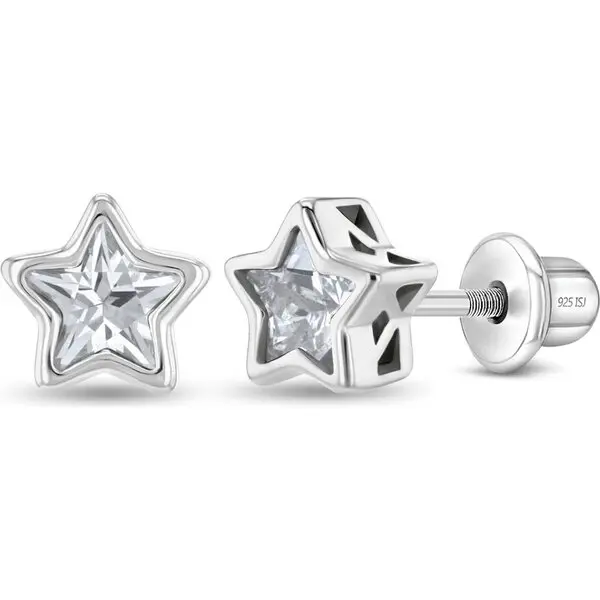 IN SEASON JEWELRY Cubic Zirconia Star Earrings - April