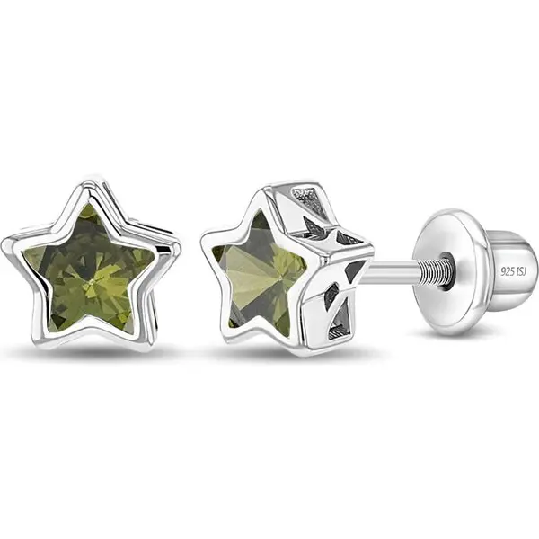 IN SEASON JEWELRY Cubic Zirconia Star Earrings - August